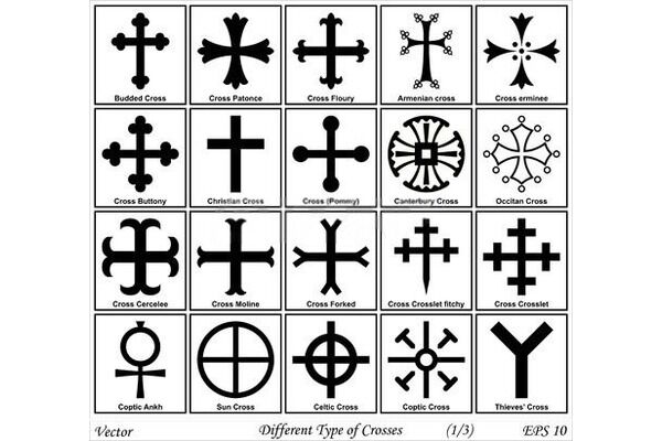 different crucifix styles